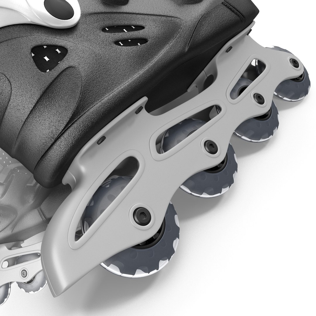 Rollerblades Modeled 3ds