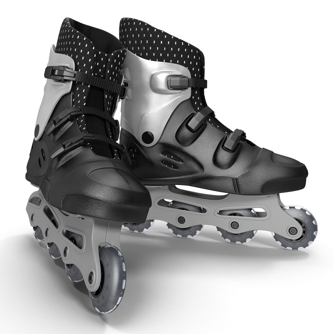Rollerblades Modeled 3ds