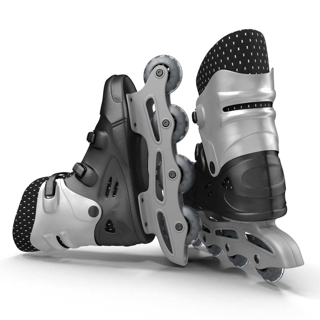 Rollerblades Modeled 3ds