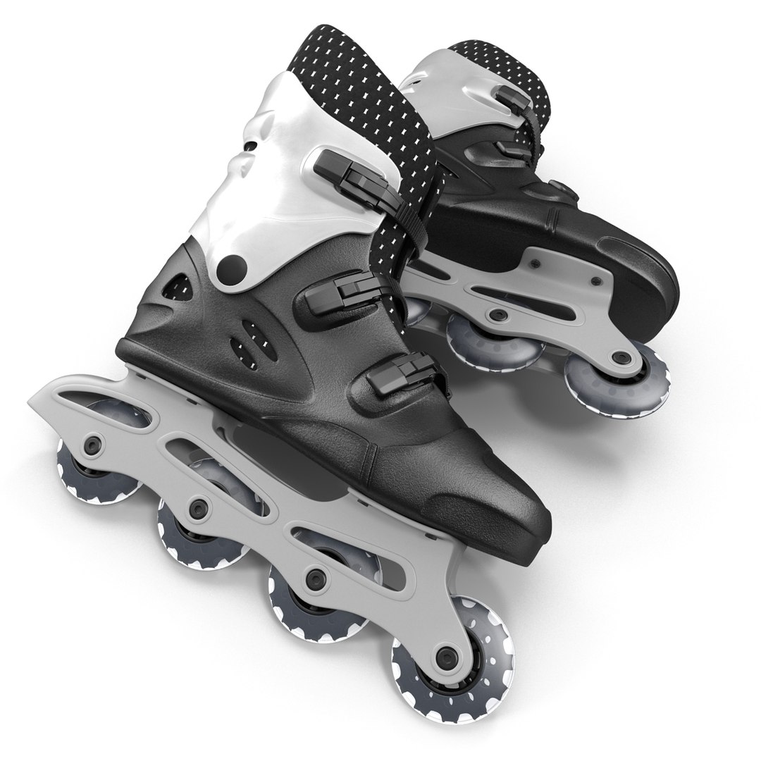 Rollerblades Modeled 3ds