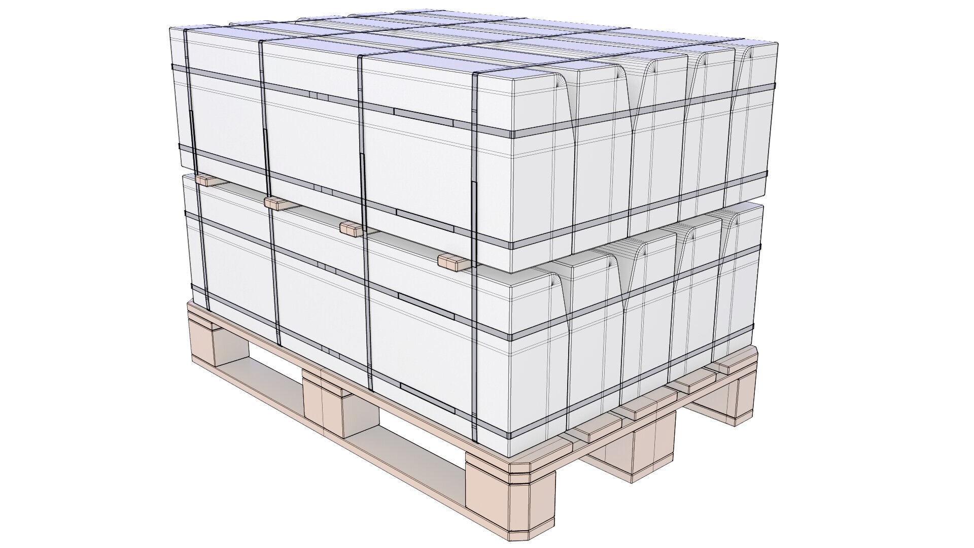 3D Pallet With Road Curbs 11 - TurboSquid 2003183