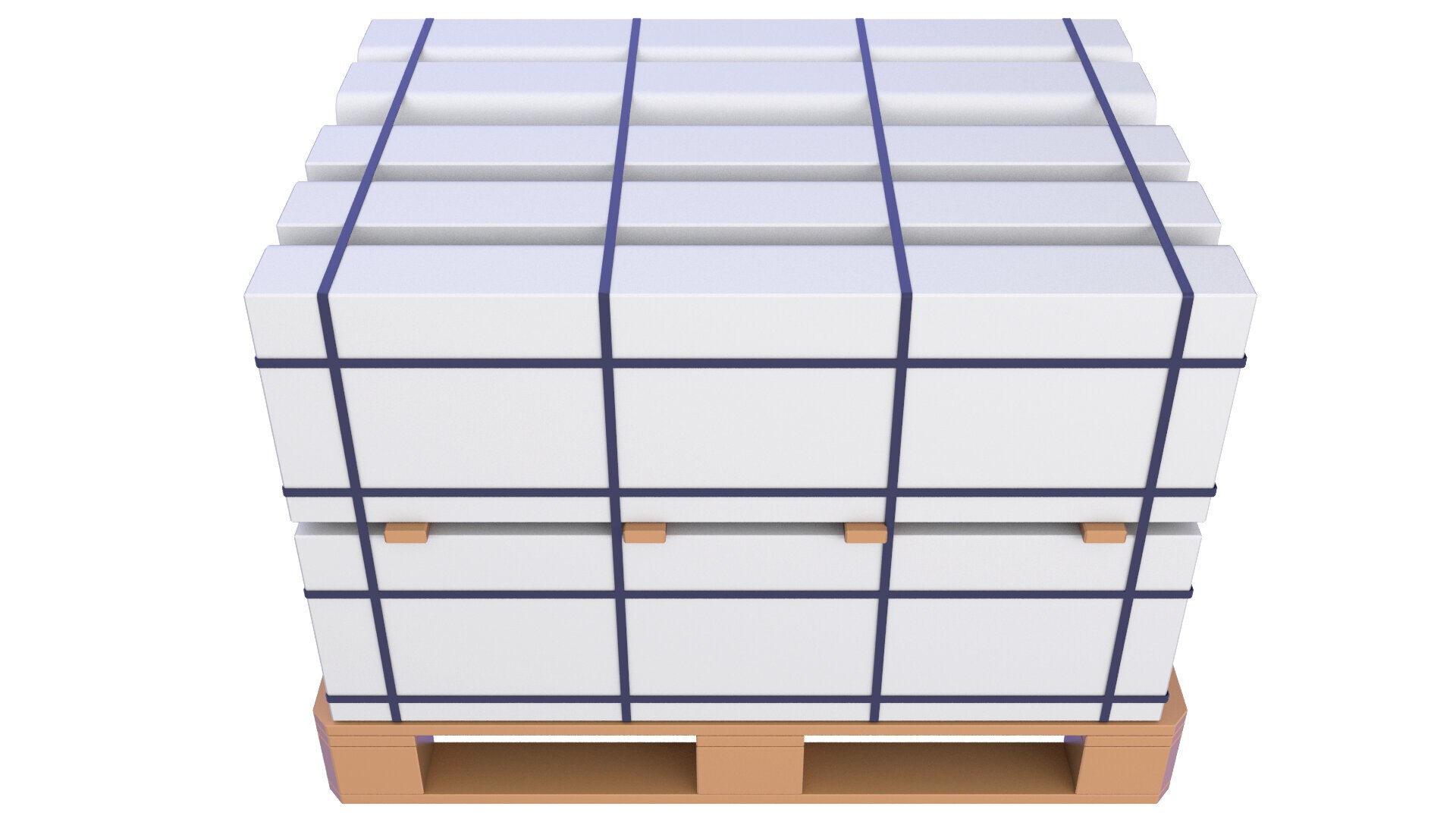 3D Pallet With Road Curbs 11 - TurboSquid 2003183