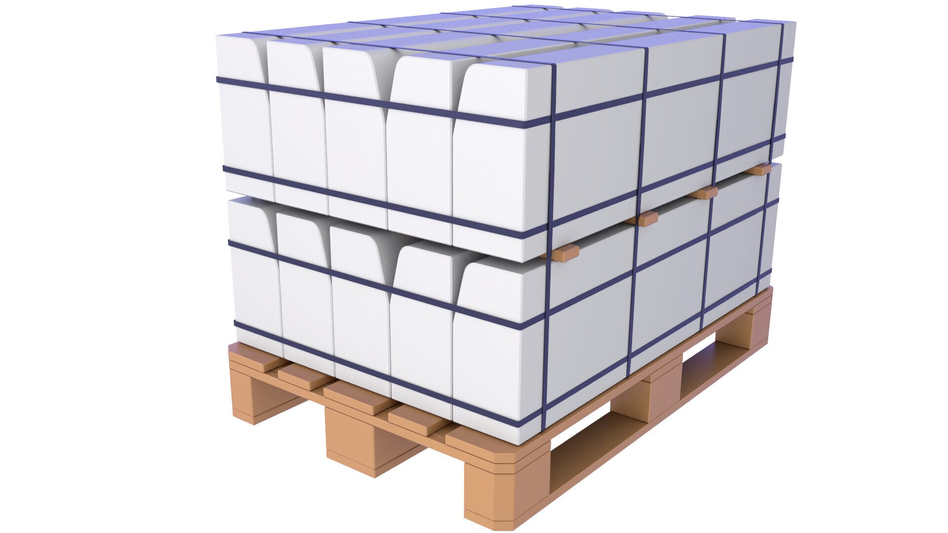 3D Pallet With Road Curbs 11 - TurboSquid 2003183