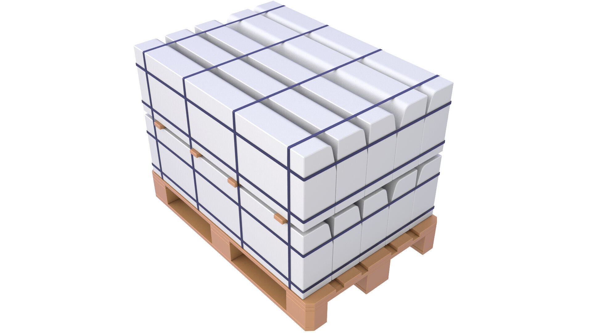 3D Pallet With Road Curbs 11 - TurboSquid 2003183