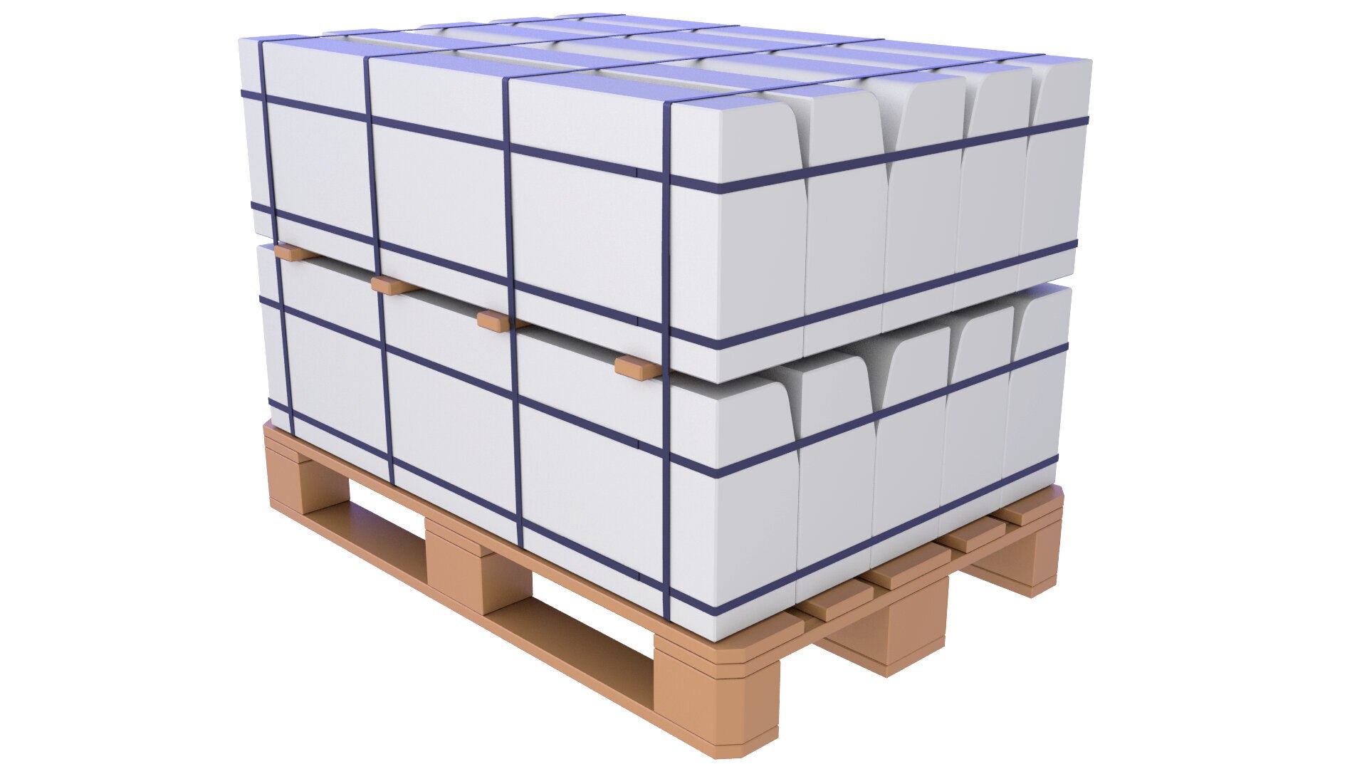 3D Pallet With Road Curbs 11 - TurboSquid 2003183