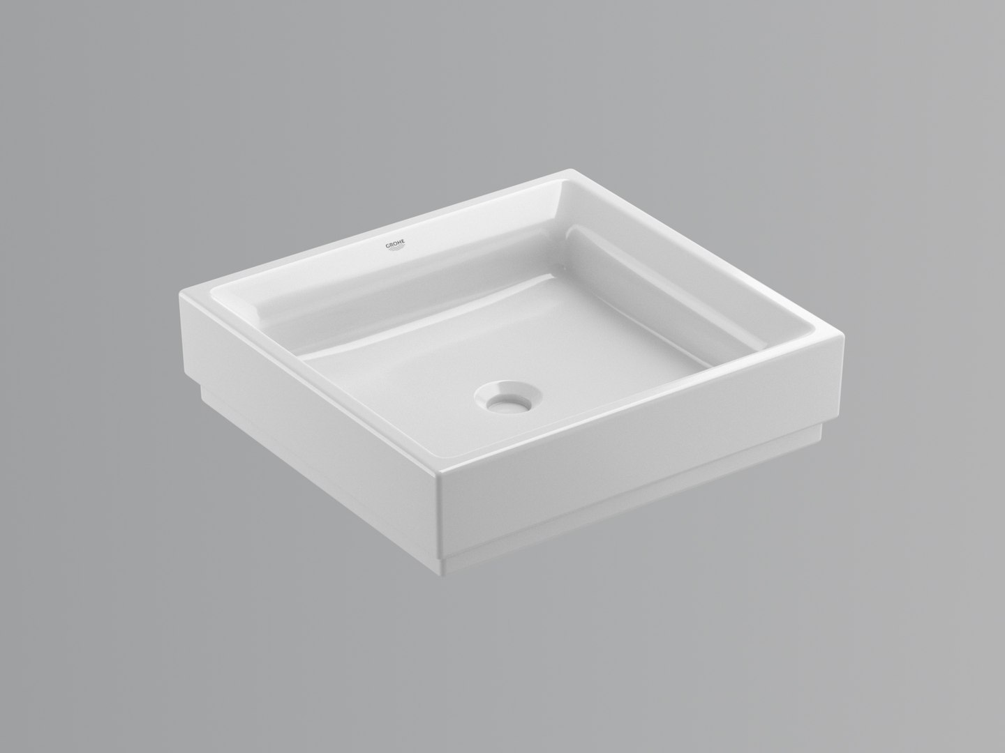 Cube countertop vessel 50 3D model - TurboSquid 1389522