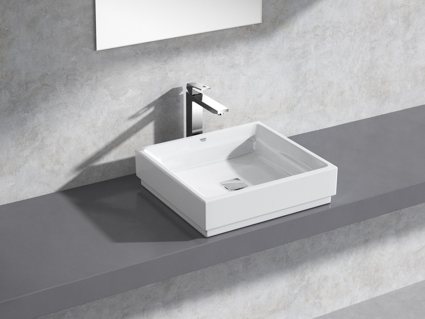 Cube countertop vessel 50 3D model - TurboSquid 1389522