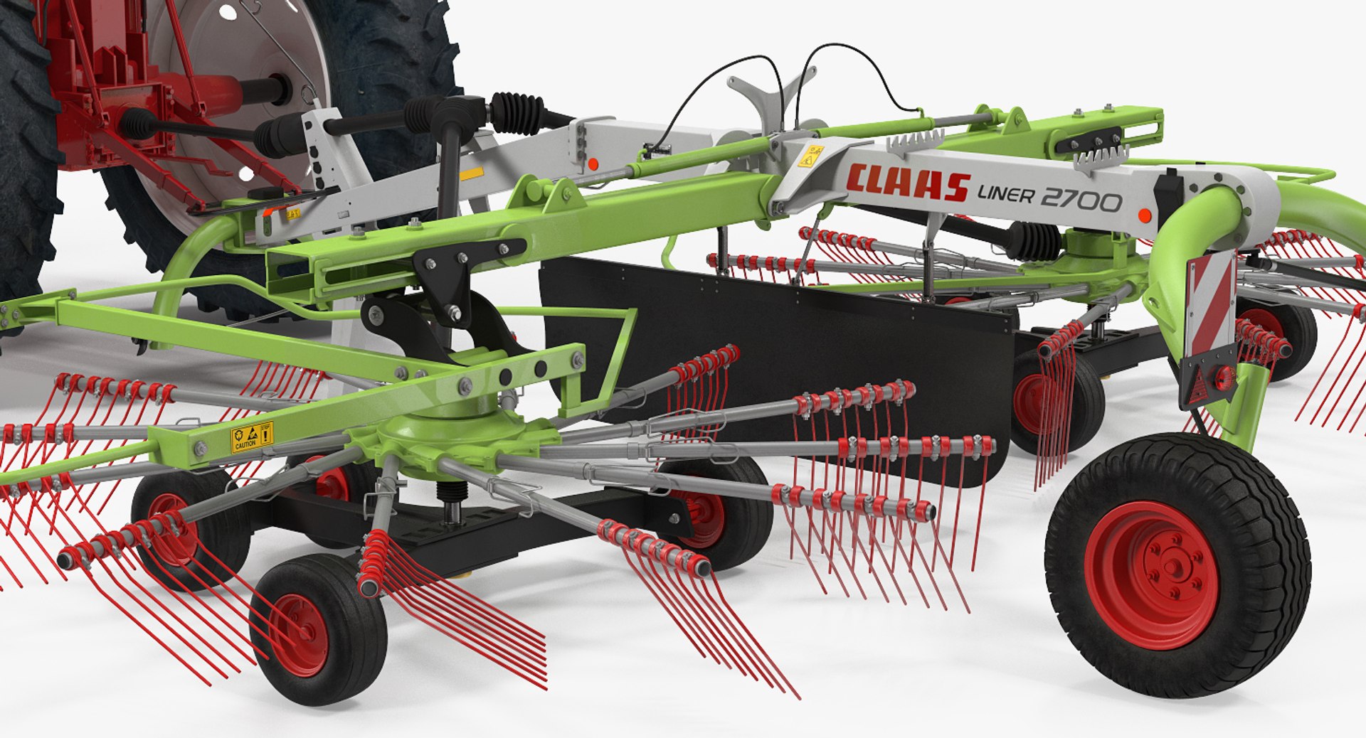 Free 3D tractor twin rotor rake model - TurboSquid 1332841