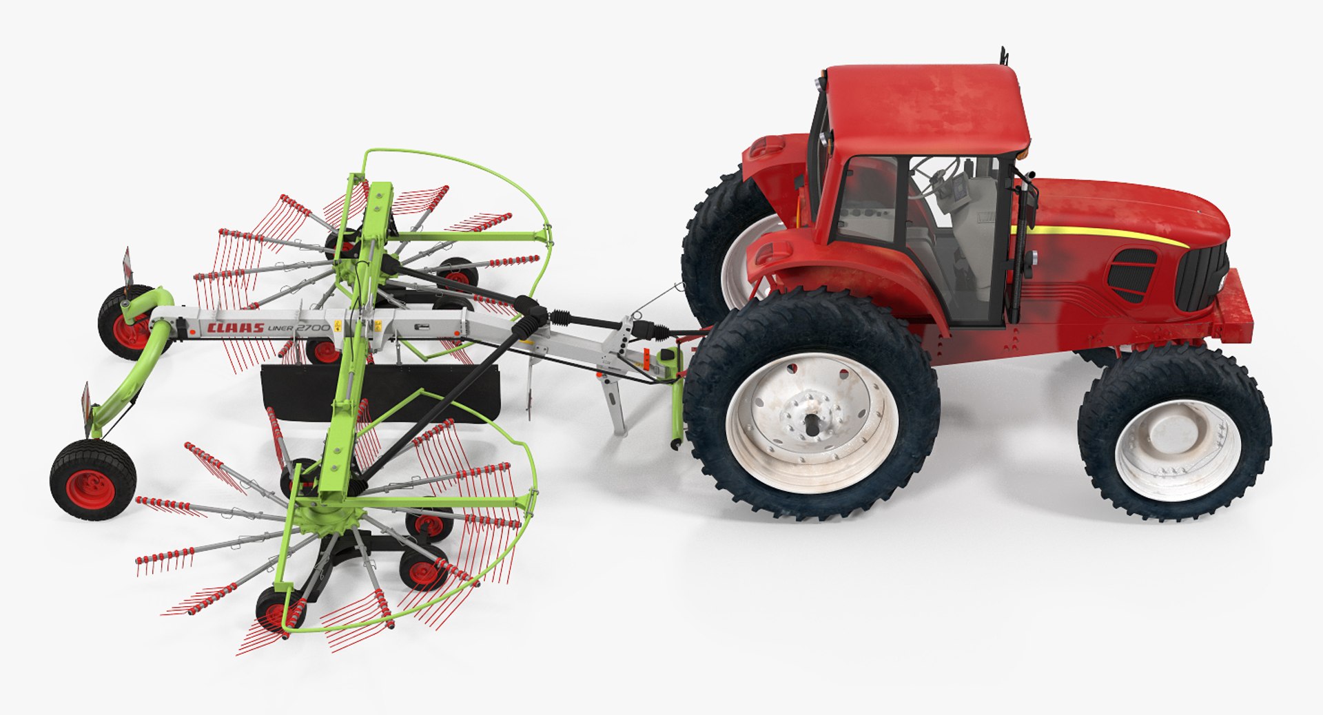 Free 3D Tractor Twin Rotor Rake Model - TurboSquid 1332841