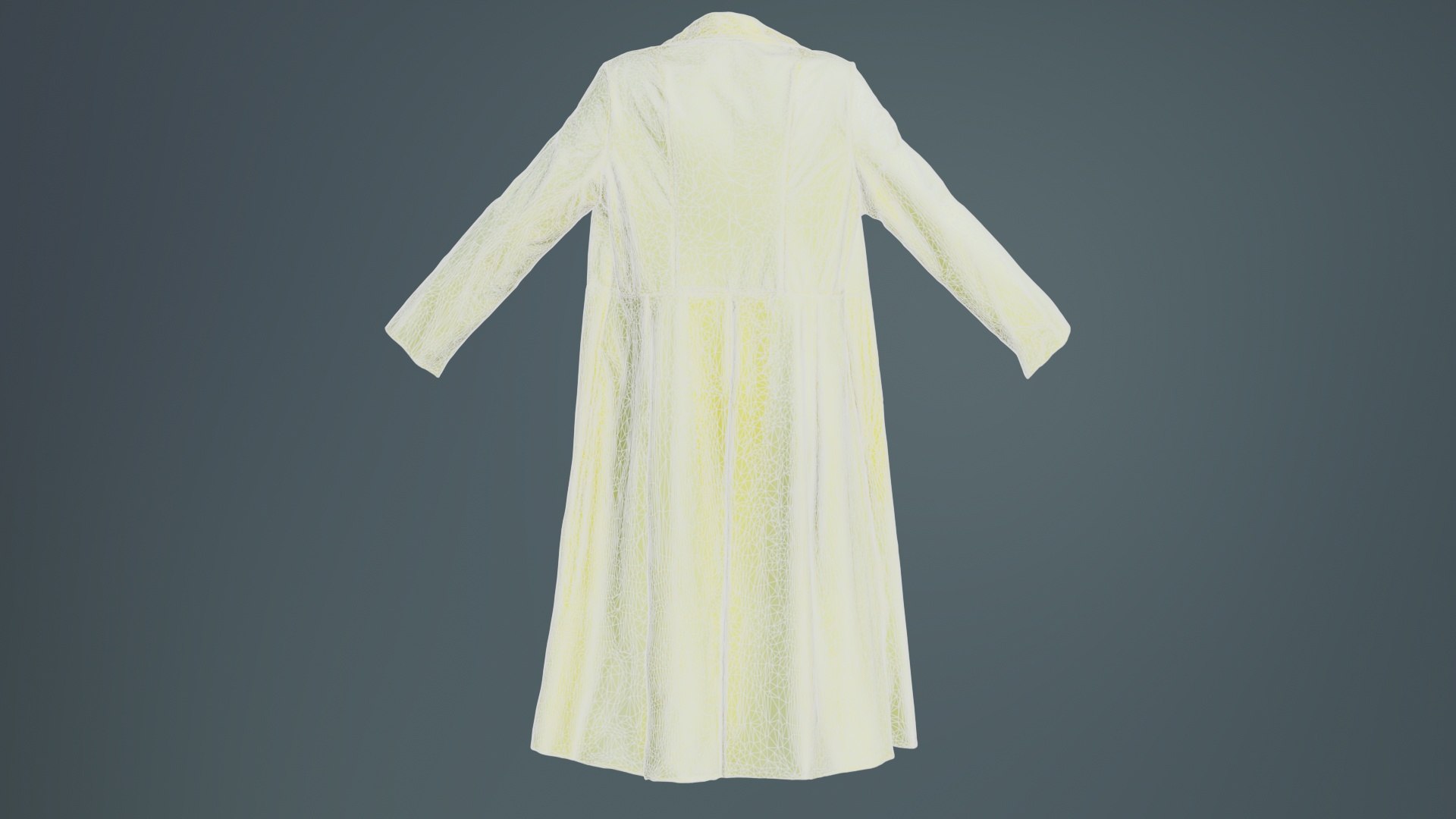 Yellow Transparant Vinyl Raincoat Open Remastered Model - TurboSquid ...