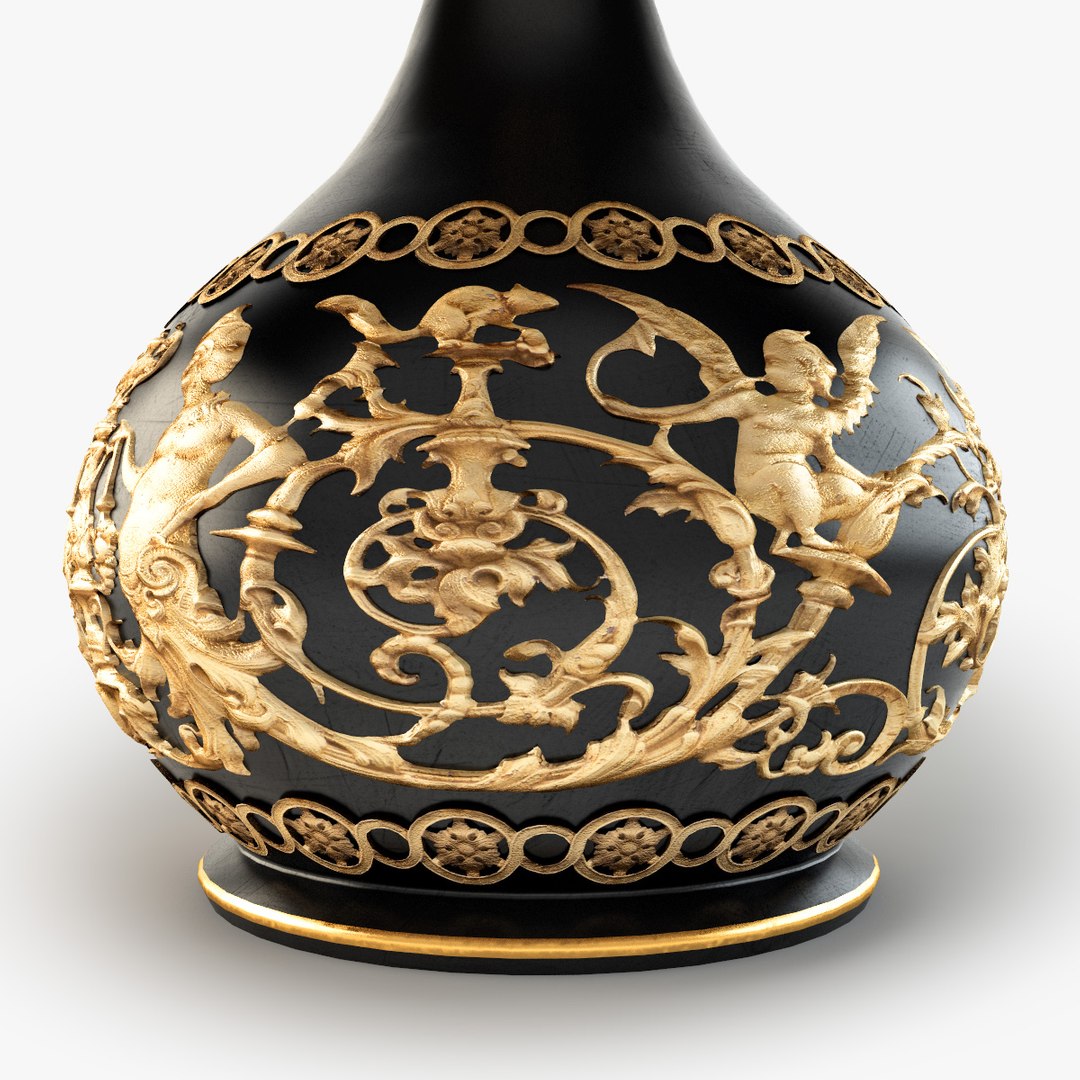 3d Rokoko Vase Model