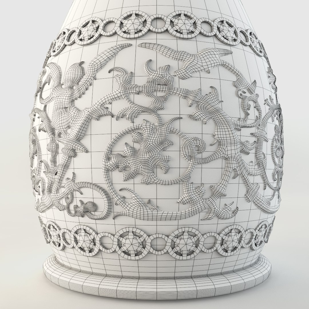 3d Rokoko Vase Model