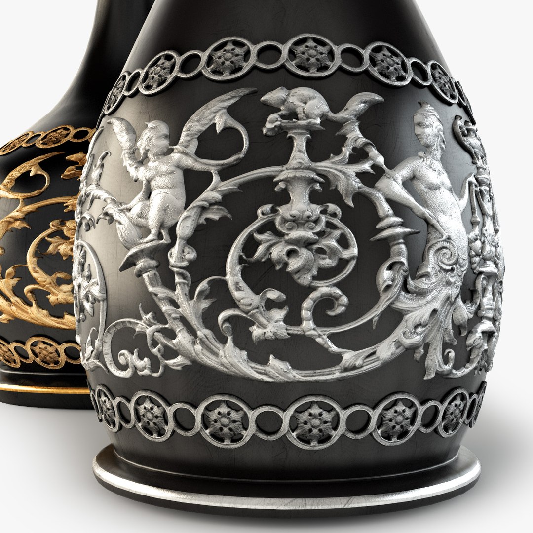 3d Rokoko Vase Model