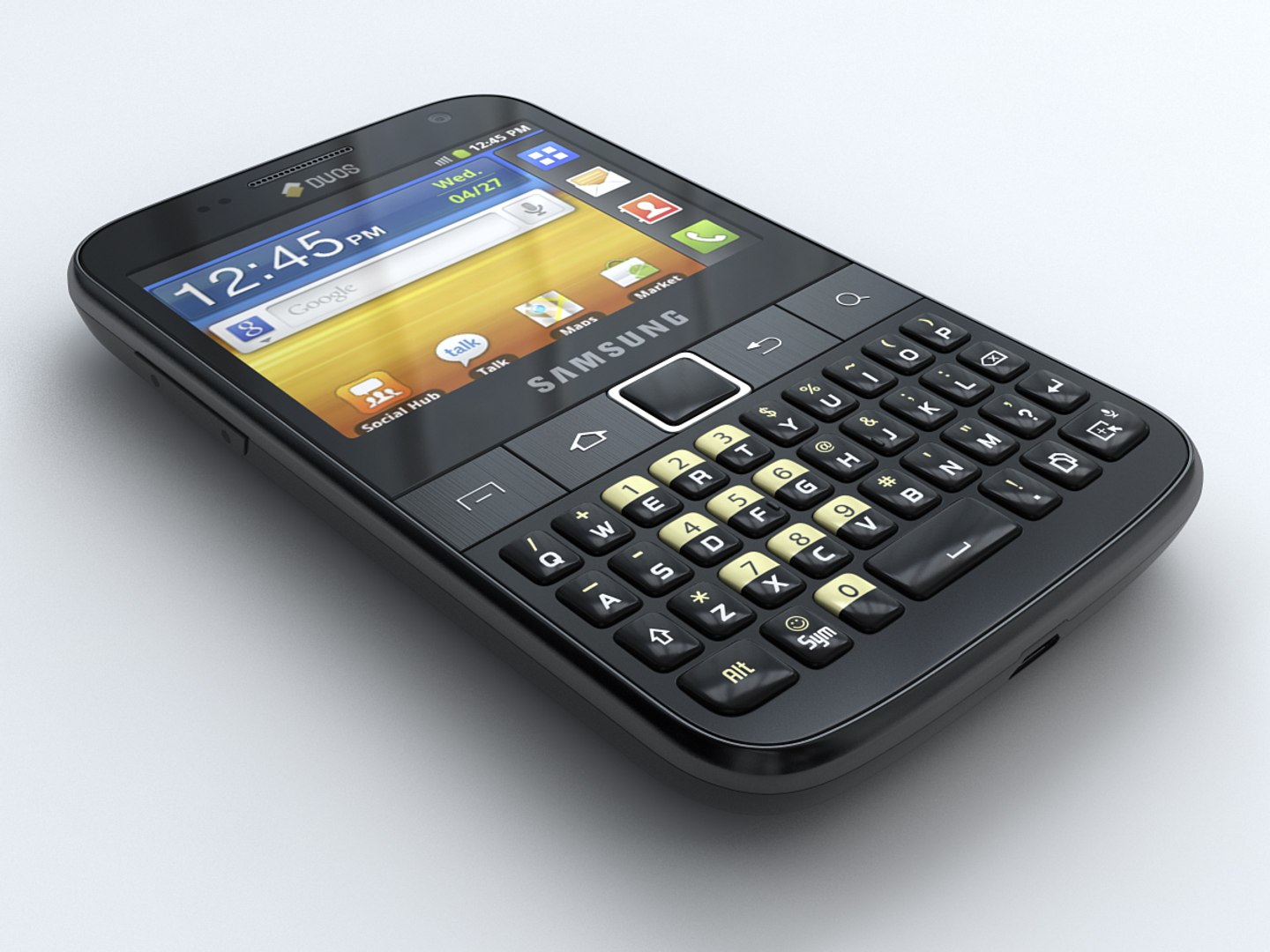 3d Model Samsung Galaxy Y Pro