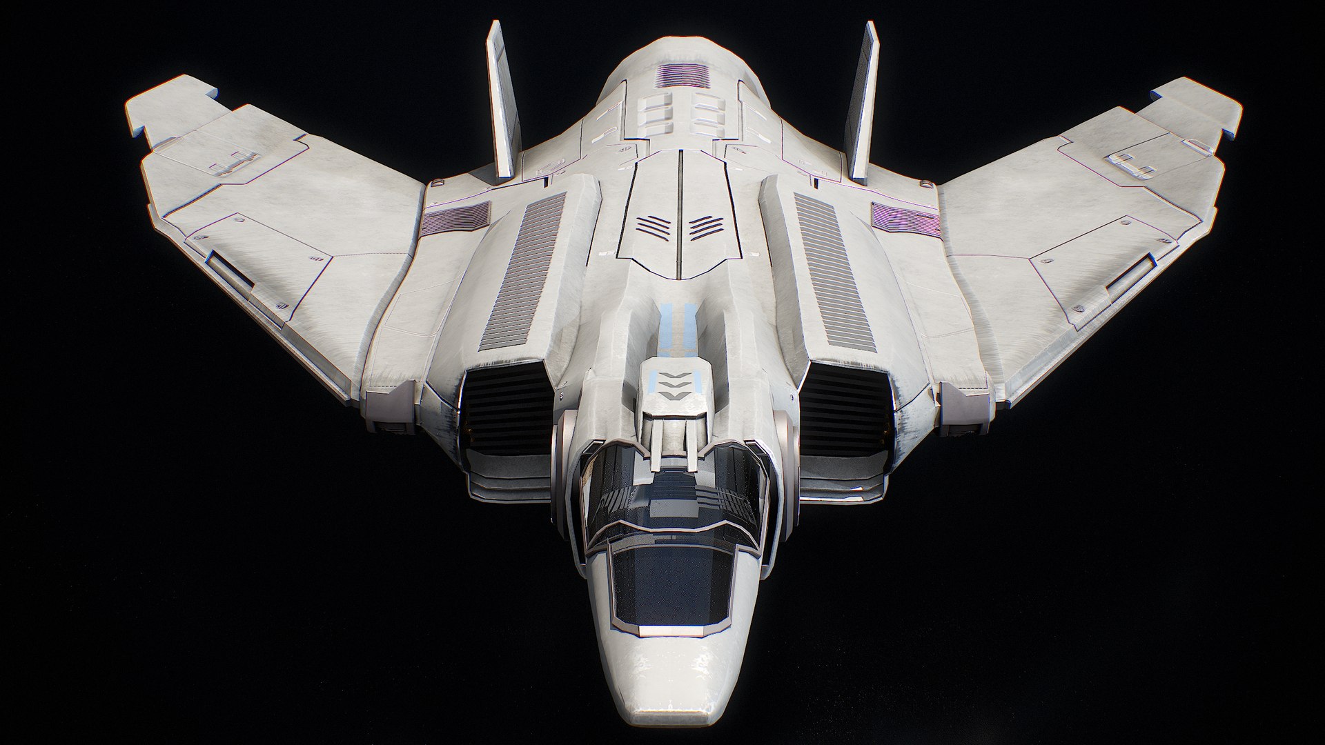 3D Sci-Fi Space Fighter PBR - TurboSquid 2009684