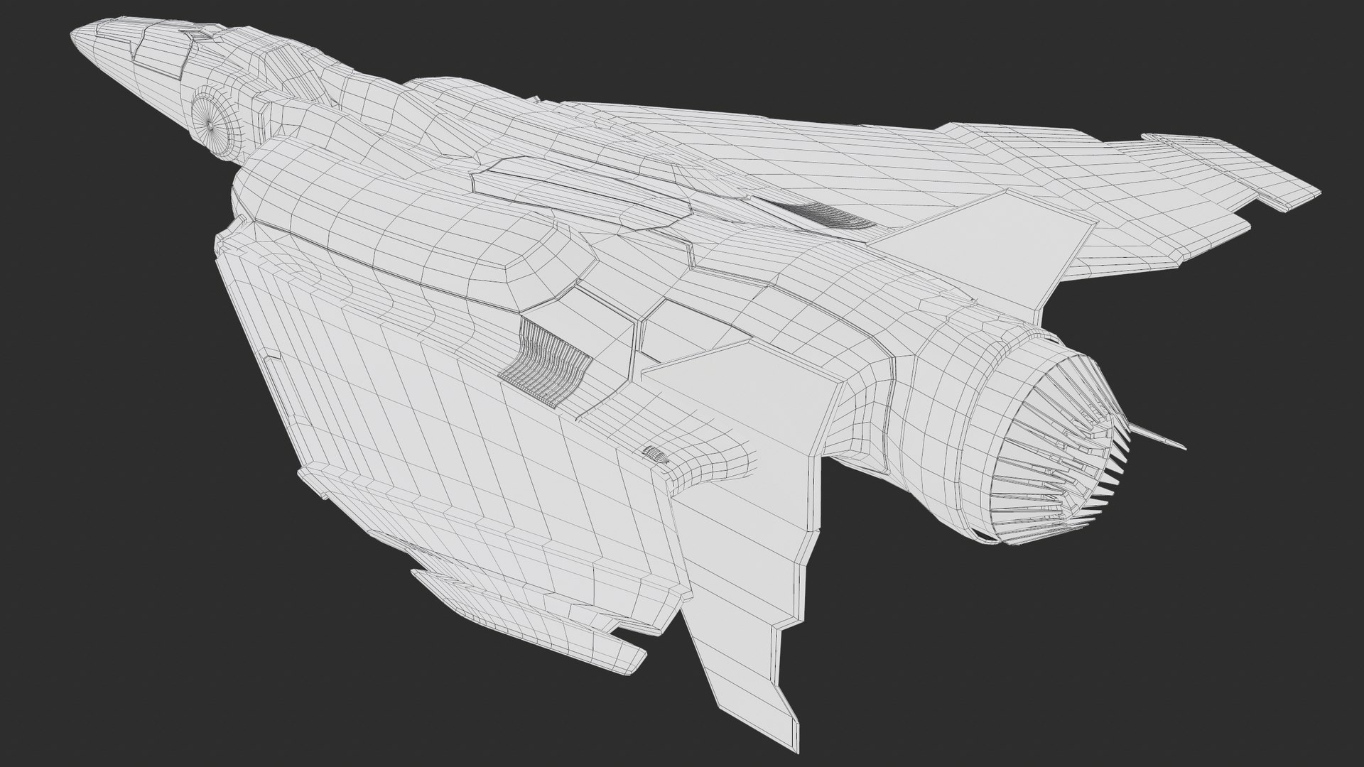 3D Sci-Fi Space Fighter PBR - TurboSquid 2009684