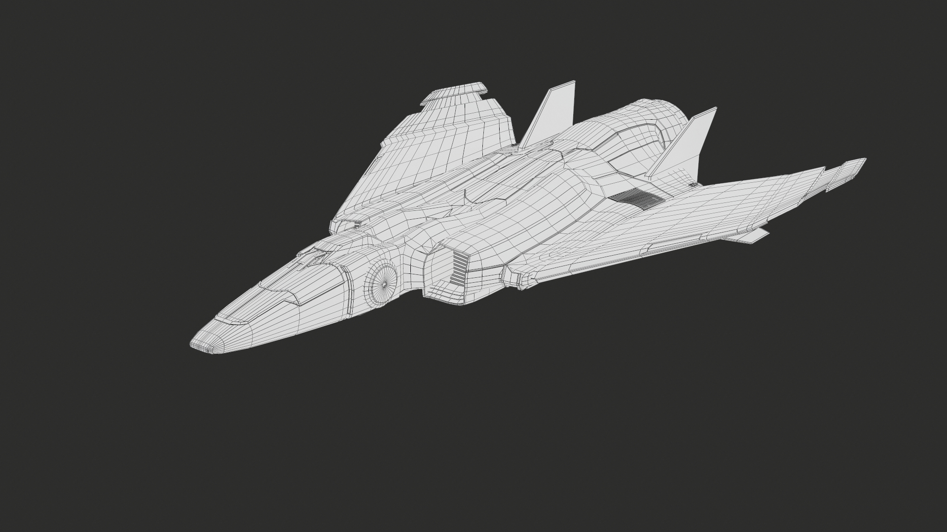 3D Sci-Fi Space Fighter PBR - TurboSquid 2009684