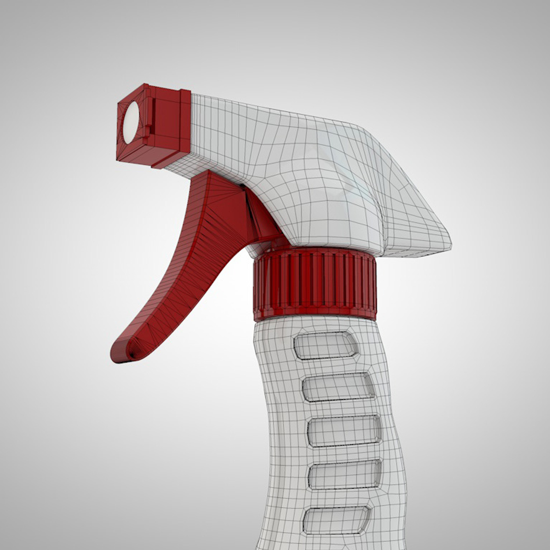 spray bottle 3d 3ds