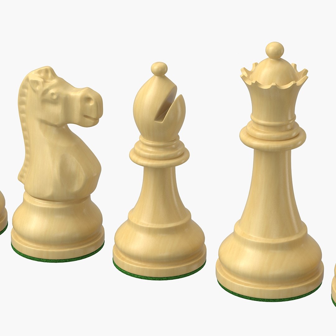 3D Model Chess Pieces Set - TurboSquid 1476366