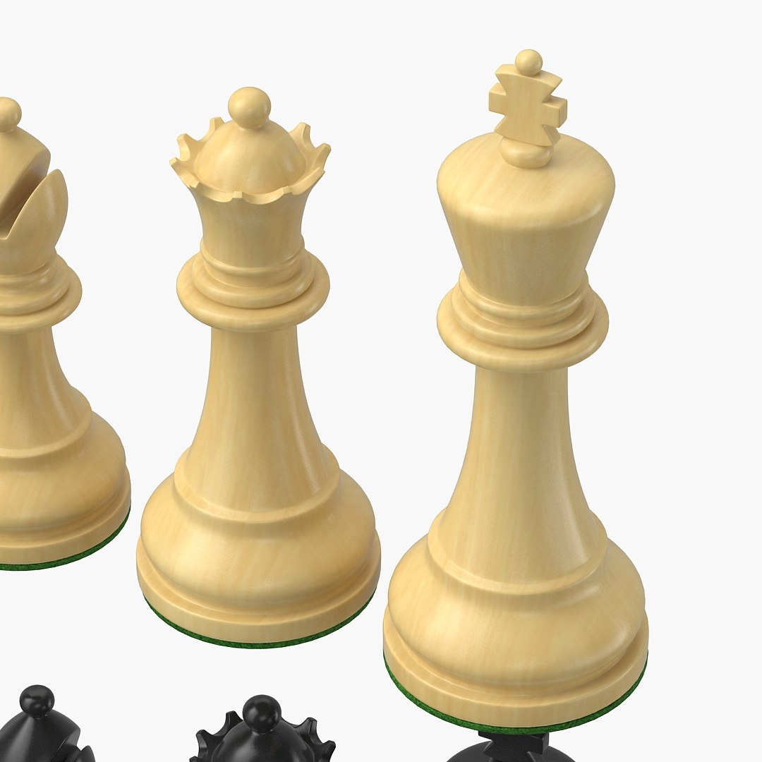 3D Model Chess Pieces Set - TurboSquid 1476366