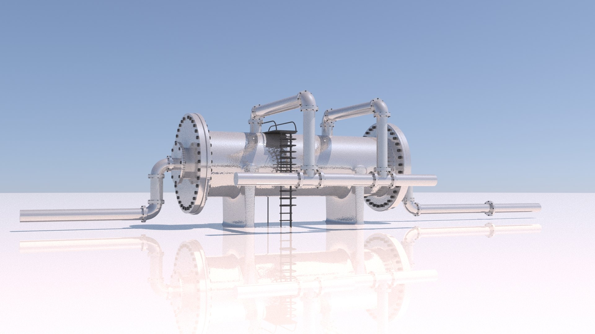3D модель 3D model Refinery Heat Exchanger - TurboSquid 1956764