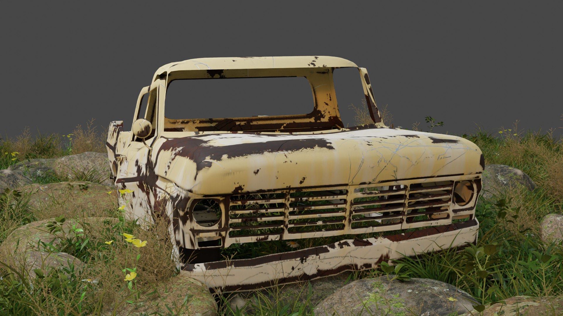 Rusted Car 3D Model - TurboSquid 1966879