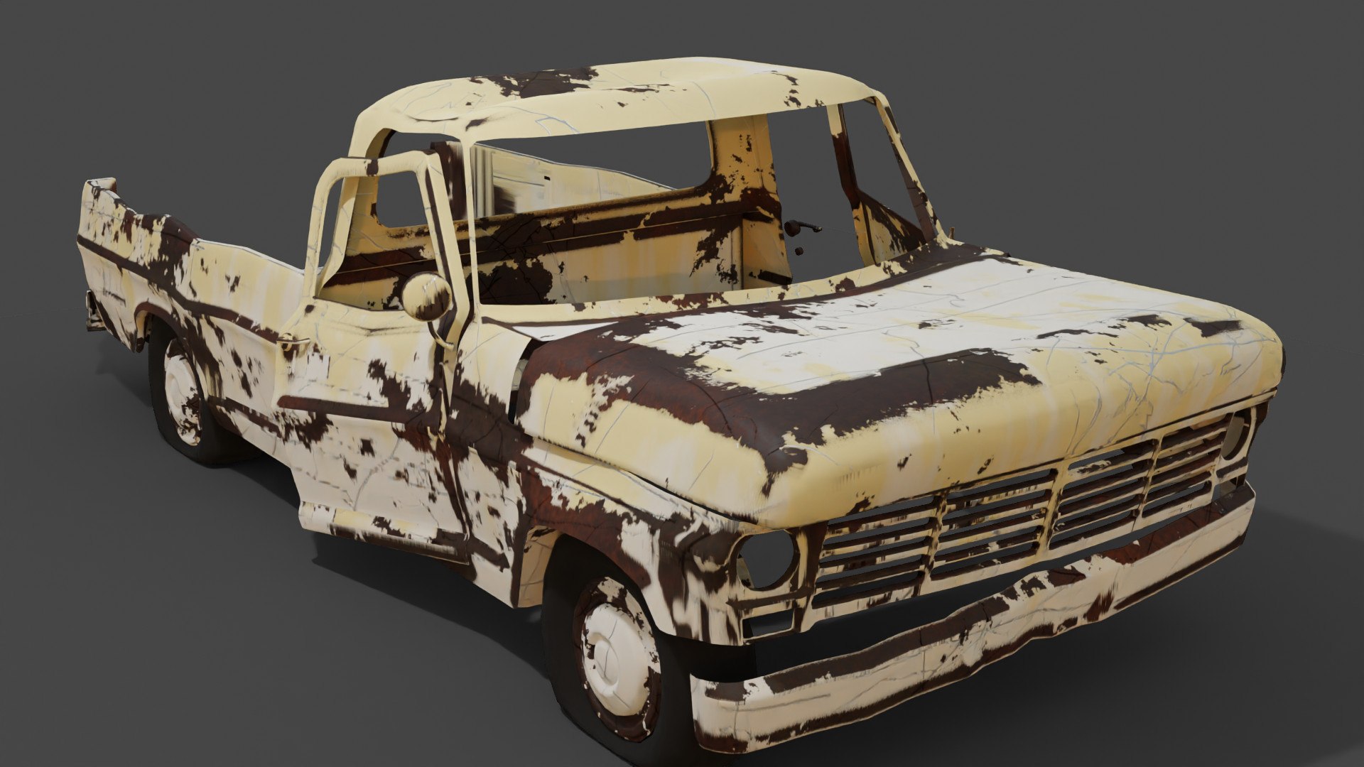 Rusted Car 3D Model - TurboSquid 1966879