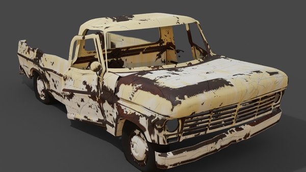 Rusted car 3D model - TurboSquid 1966879