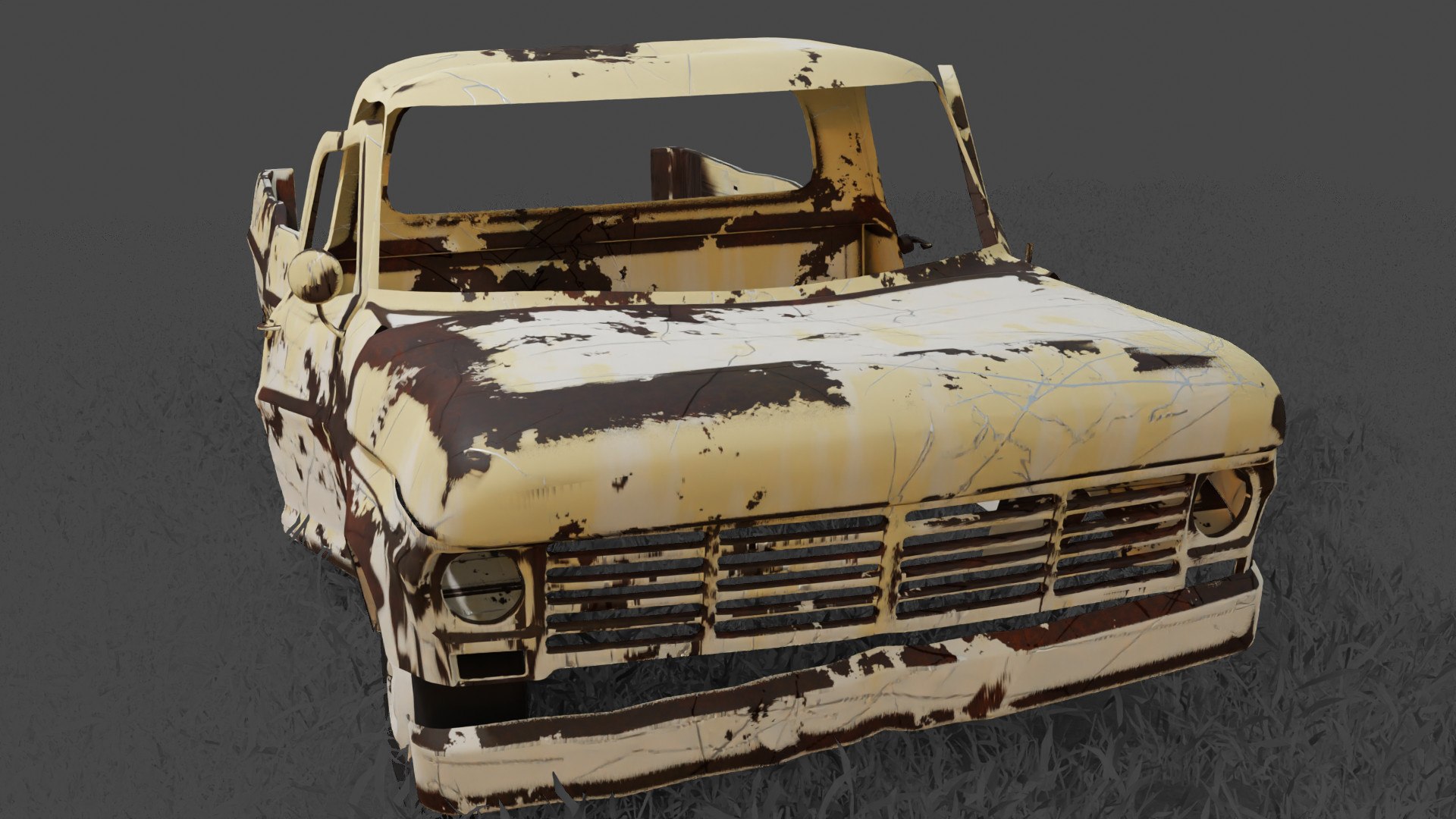 Rusted Car 3D Model - TurboSquid 1966879