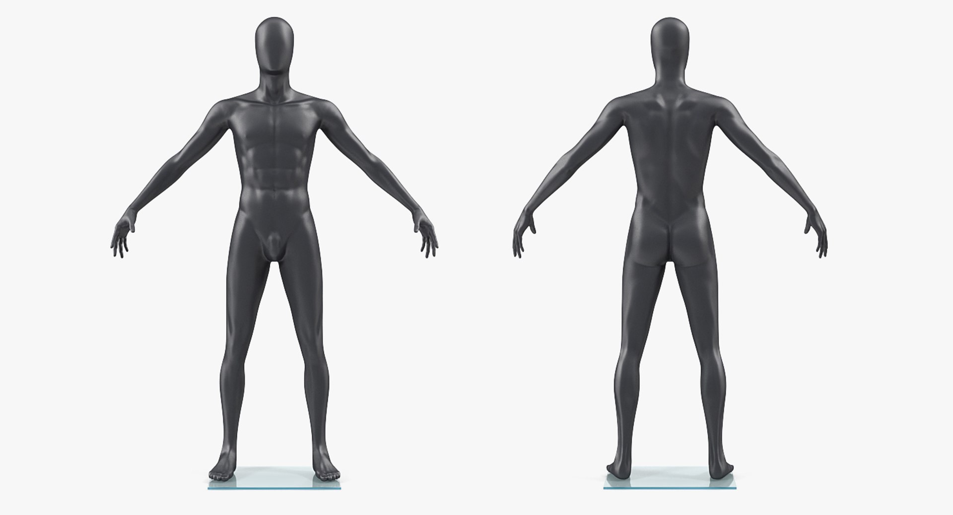 Male Mannequin Dark Grey For 3D Print 3D - TurboSquid 2408389