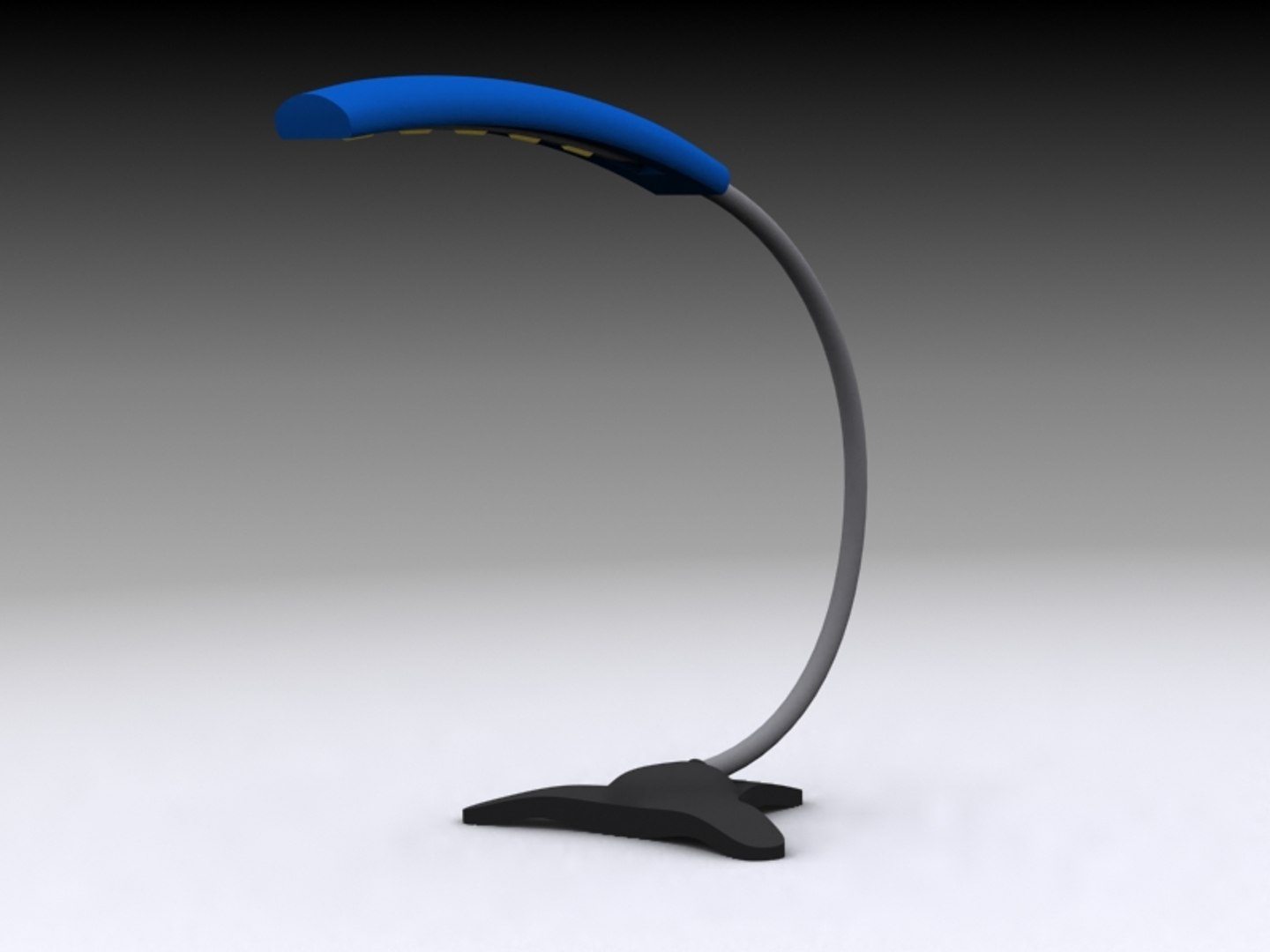 free led desktop lamp 3d model
