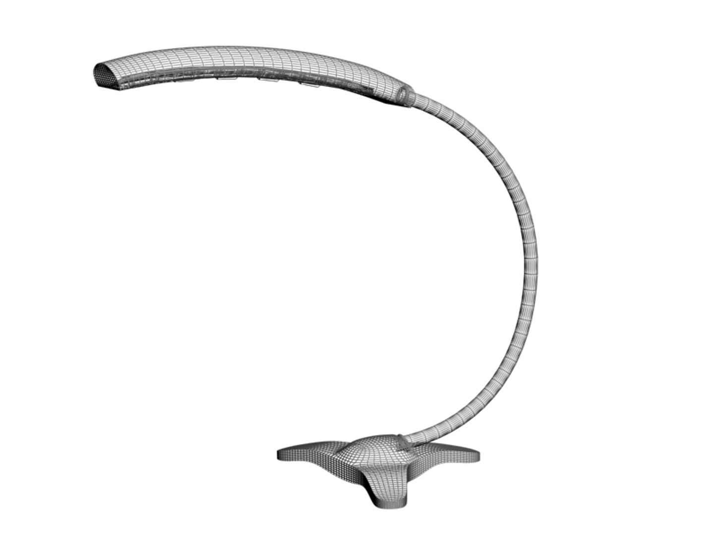 free led desktop lamp 3d model