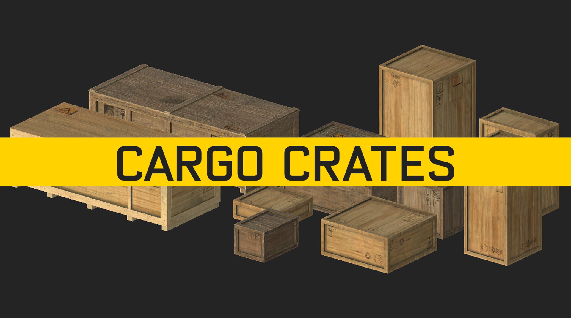 Cargo crates 3D - TurboSquid 1344878
