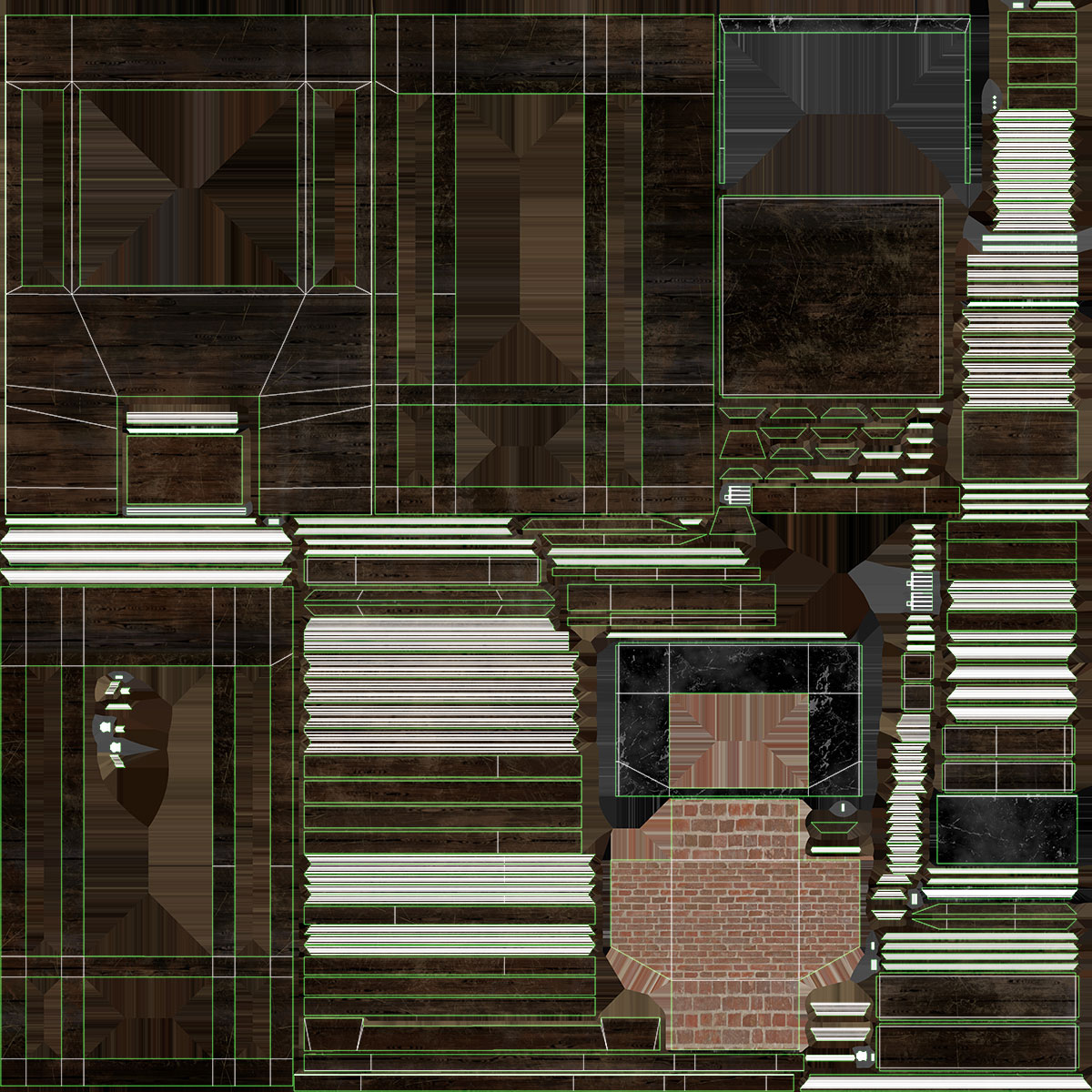 Classic Office Interior- 8K PBR Textures 3D model - TurboSquid 1794011