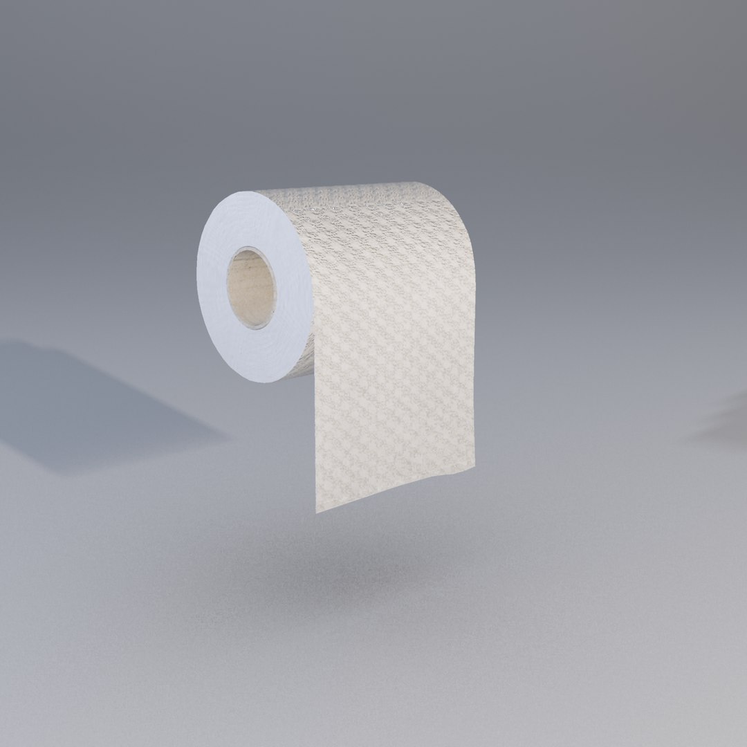 3D Toilet Paper Model - TurboSquid 1197916