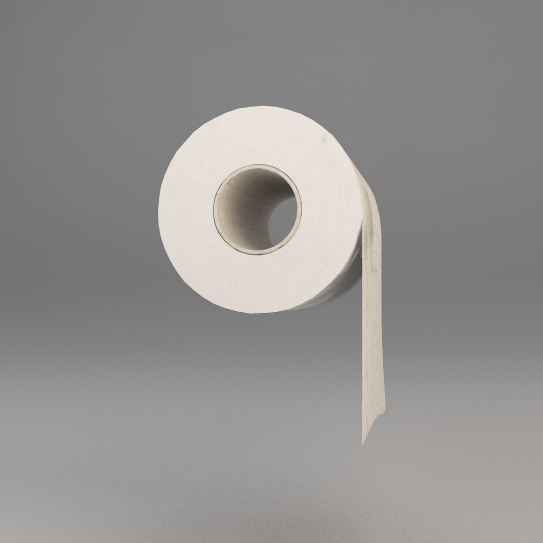 3D Toilet Paper Model - TurboSquid 1197916