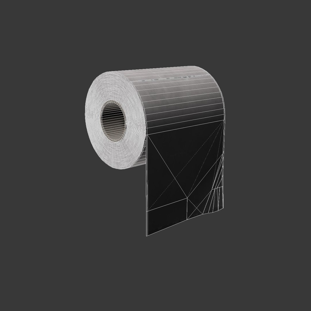 3D Toilet Paper Model - TurboSquid 1197916