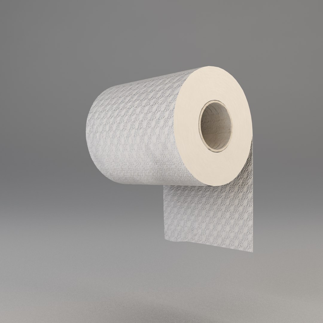 3D Toilet Paper Model - TurboSquid 1197916