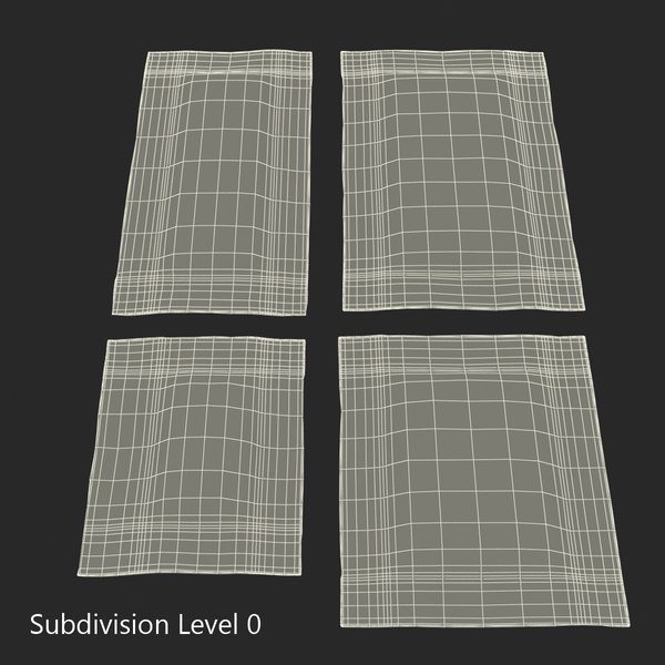 3d model sugar packets set design