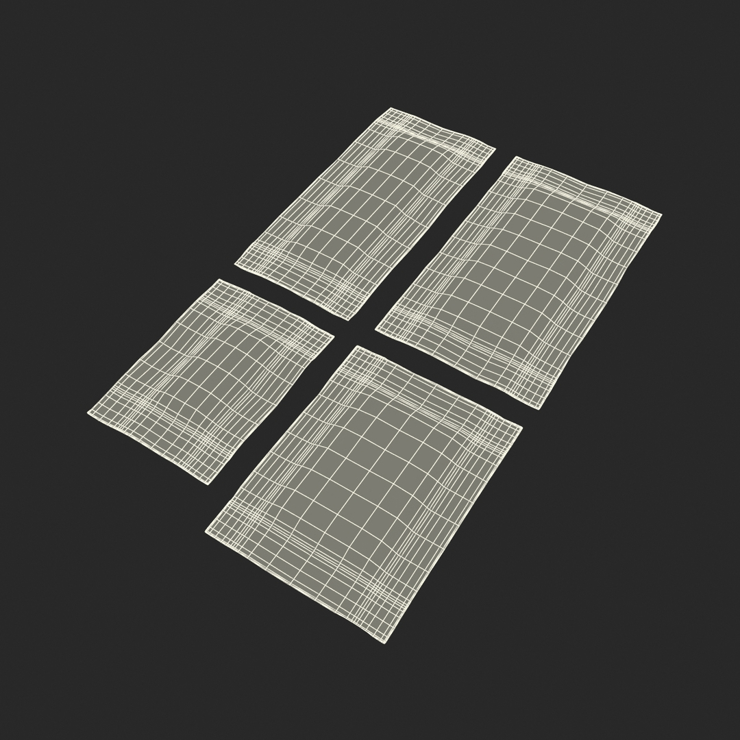 3d Model Sugar Packets Set Design