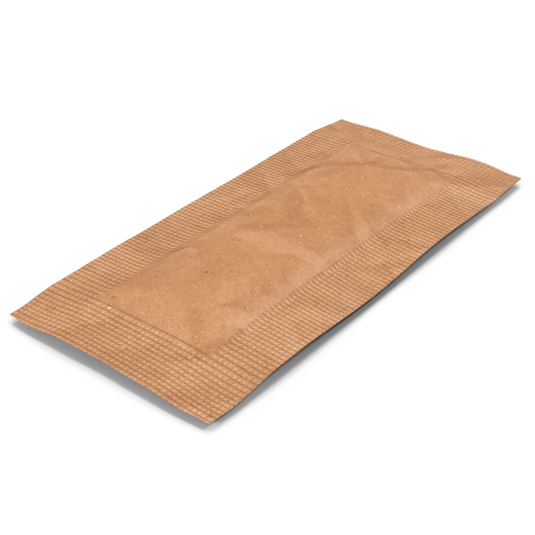 3d model sugar packets set design