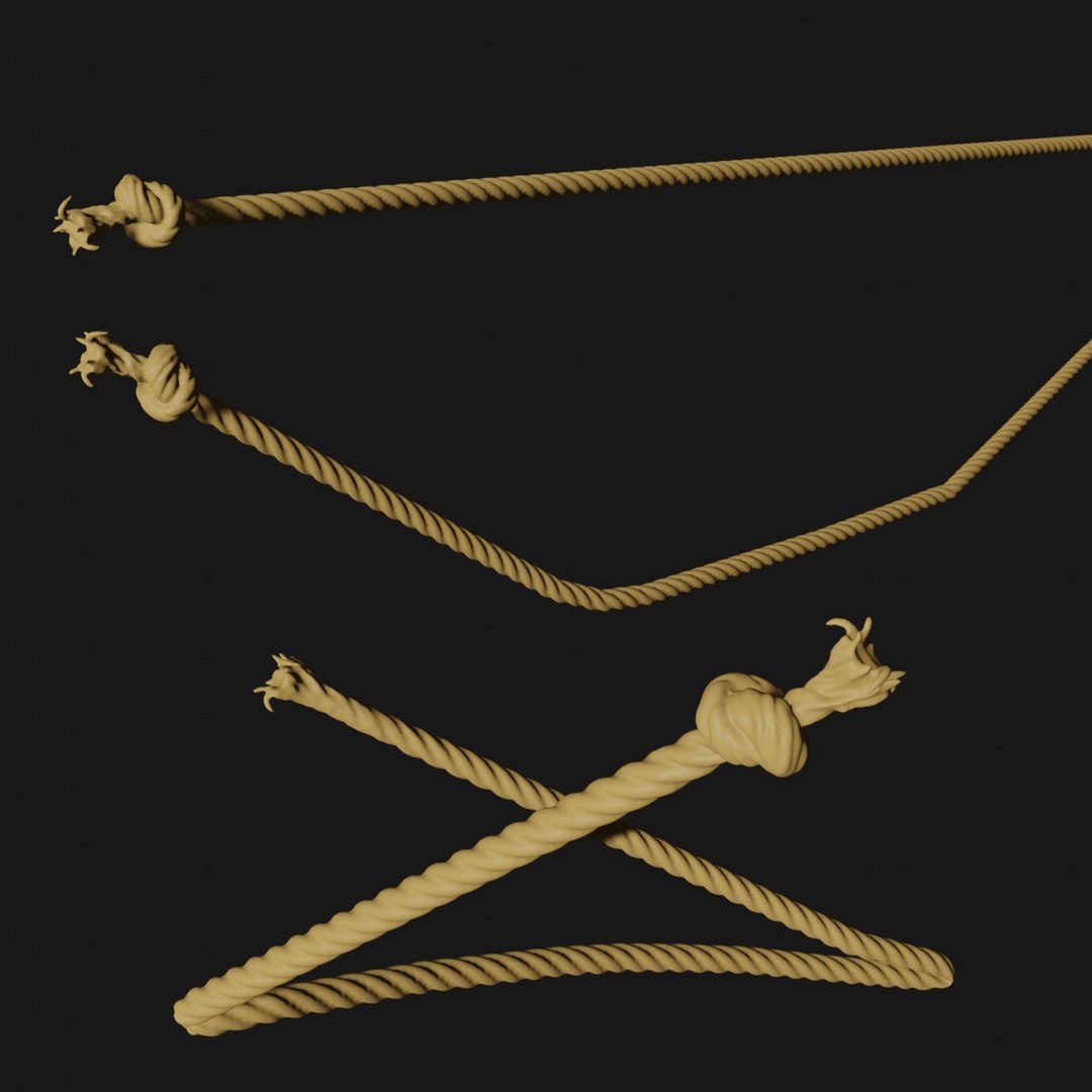 3D Rigged Rope - TurboSquid 1778272