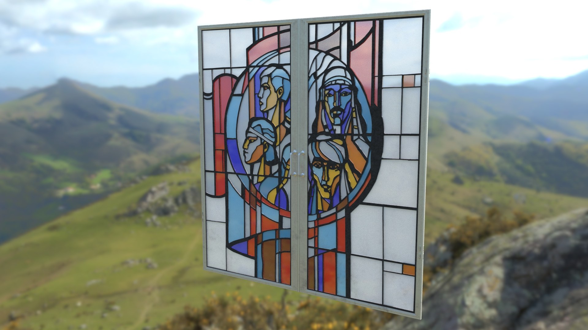 3D Stained Glass Window Ussr - TurboSquid 1464471