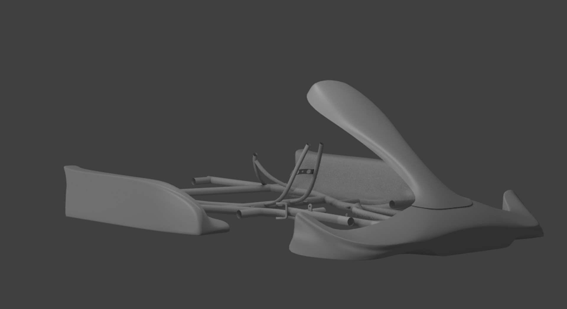 3d Model Racing Kart Chassis Fairing