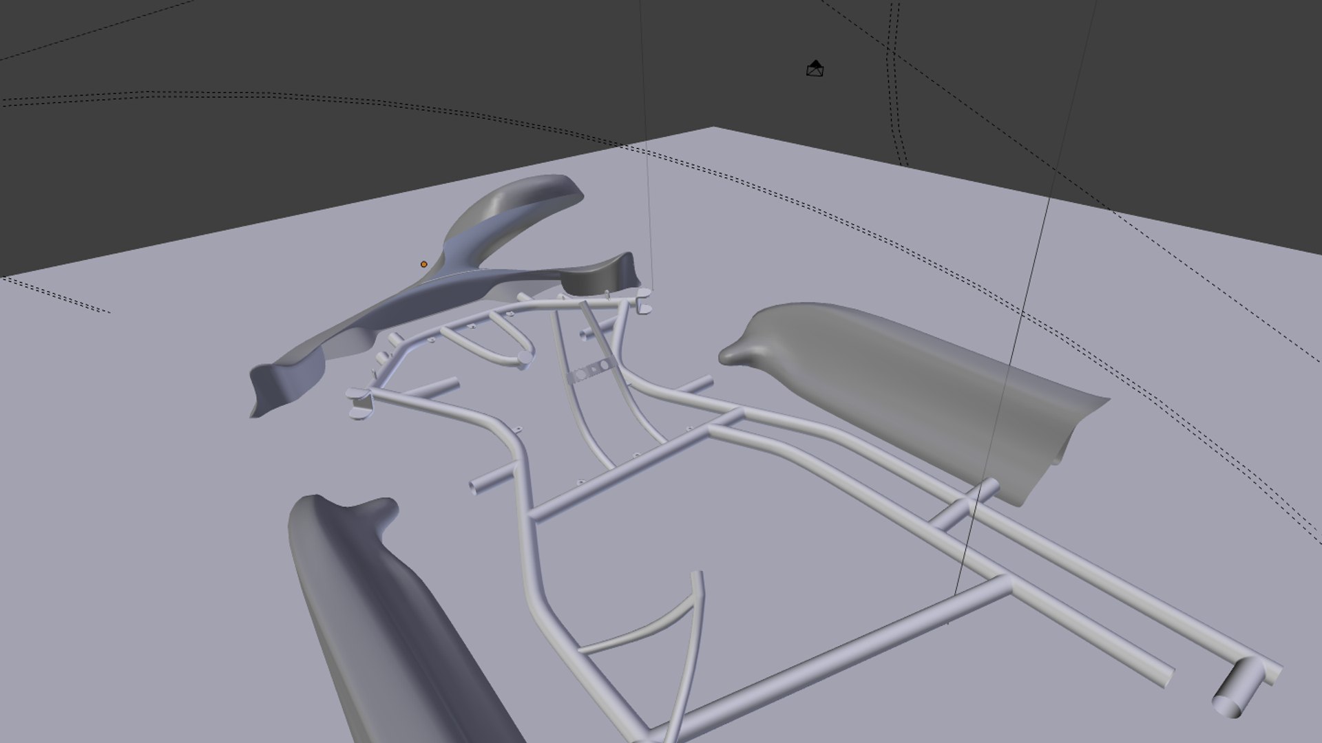 3d Model Racing Kart Chassis Fairing