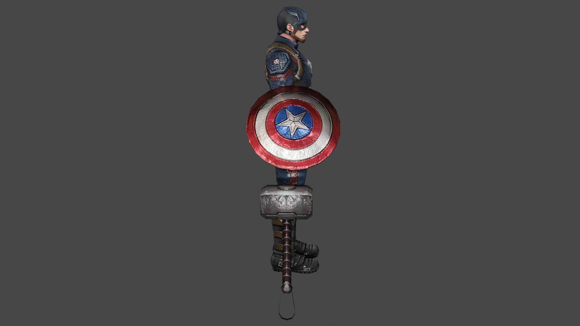3D Model Captain America - TurboSquid 2282967