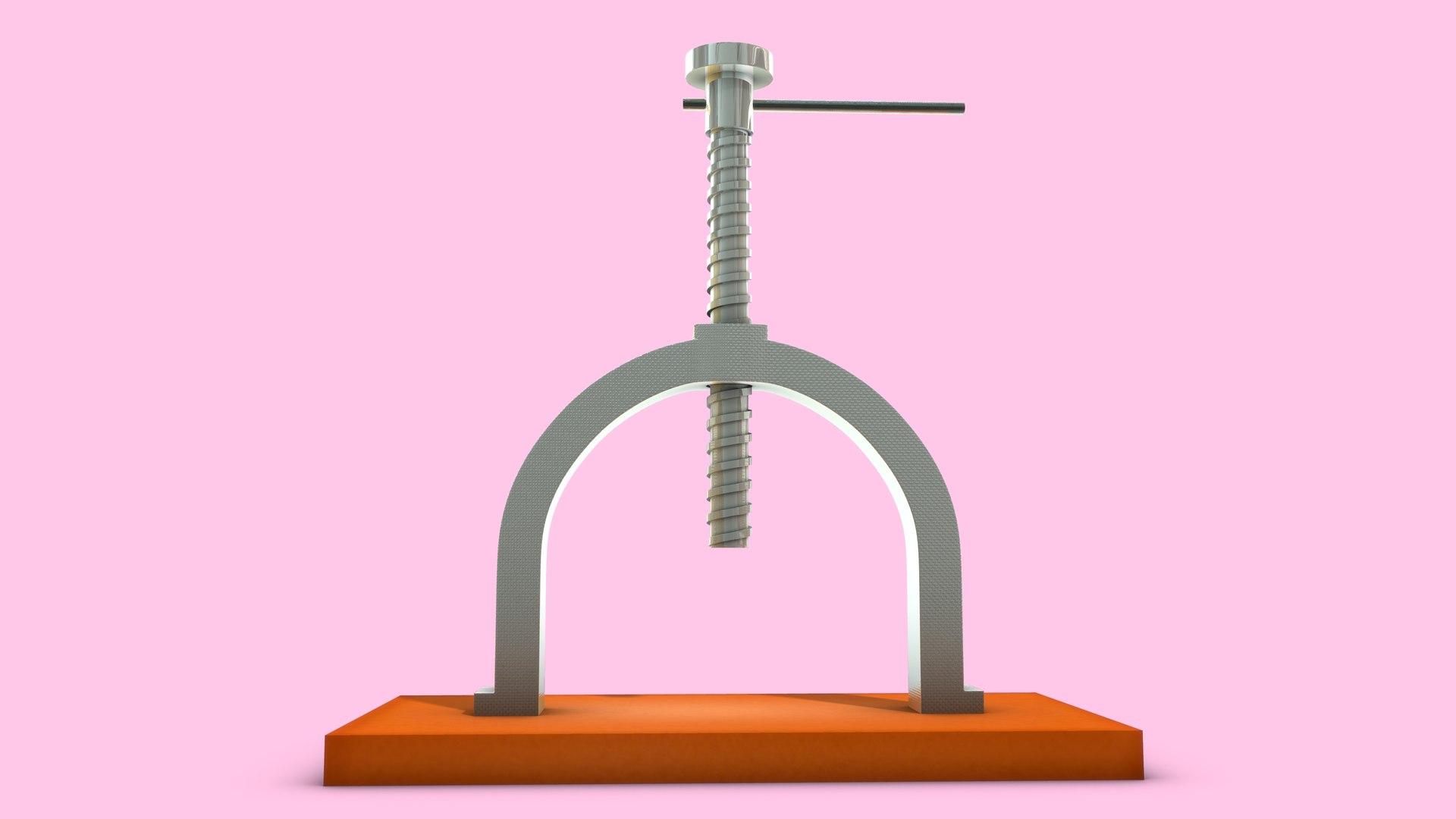 The Single Square Threaded Screw Clamp Model - TurboSquid 2184968