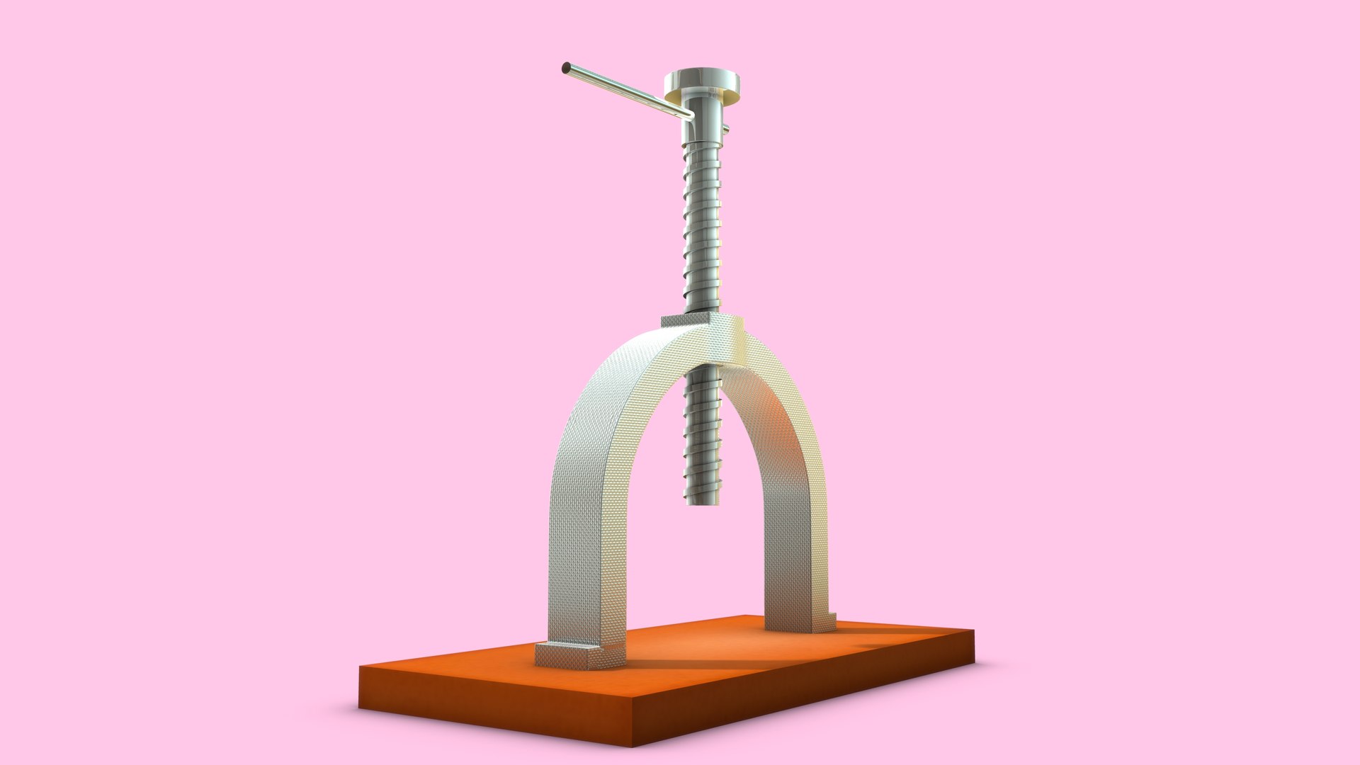 The Single Square Threaded Screw Clamp Model - TurboSquid 2184968