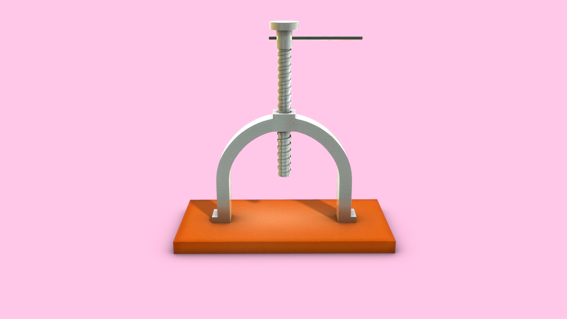 The Single Square Threaded Screw Clamp Model - TurboSquid 2184968