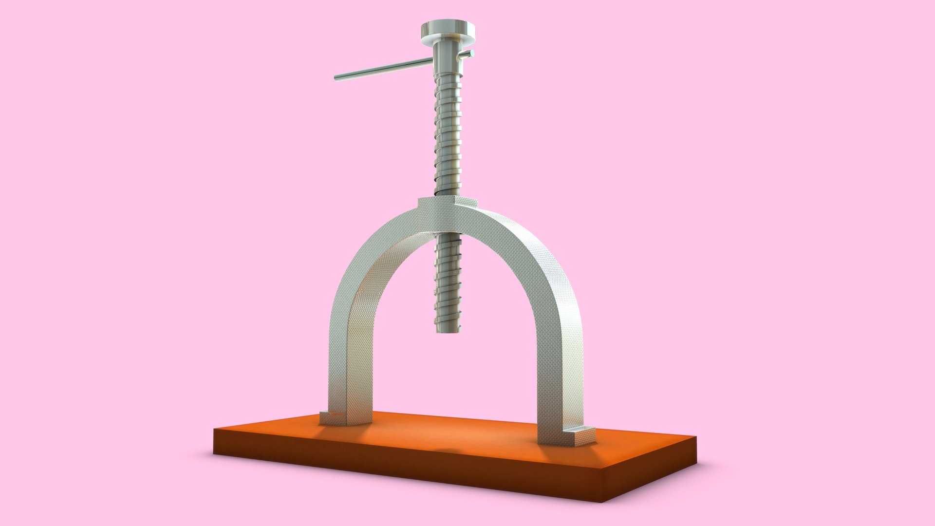 The Single Square Threaded Screw Clamp Model - TurboSquid 2184968